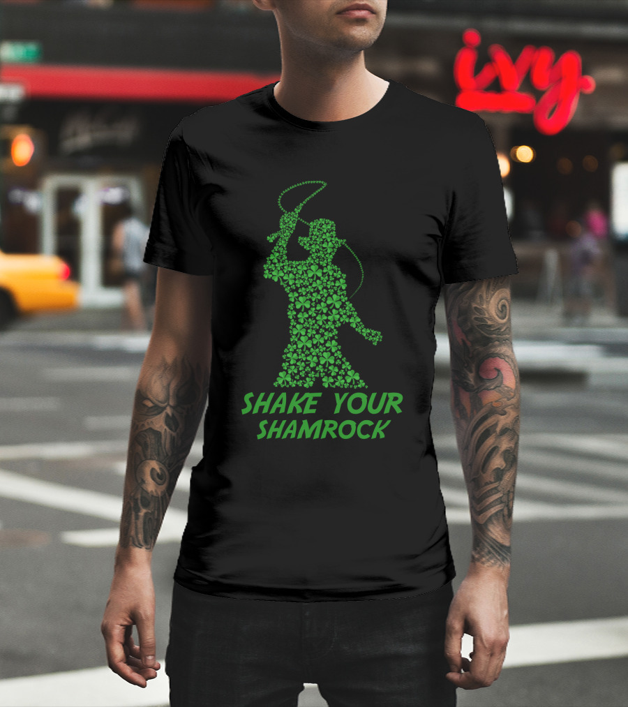 Indiana Jones Shake Your Shamrock St Patrick's Day T-Shirt