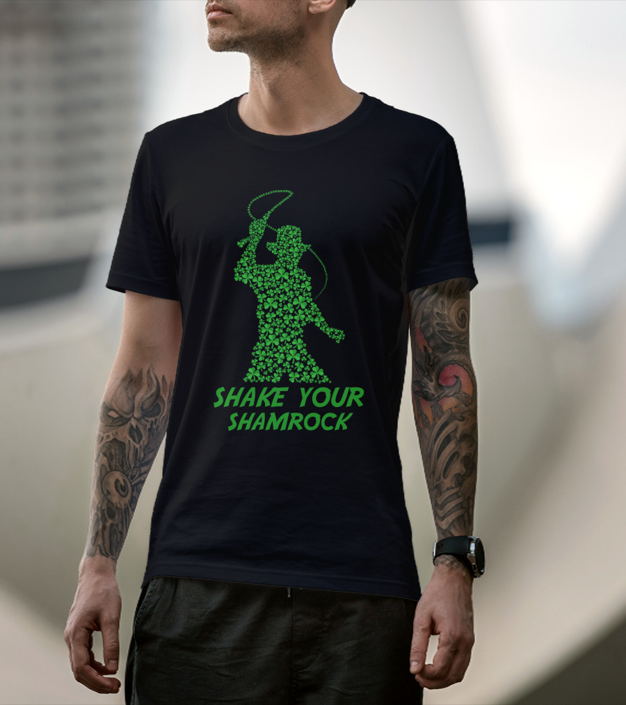 Indiana Jones Shake Your Shamrock St Patrick's Day T-Shirt
