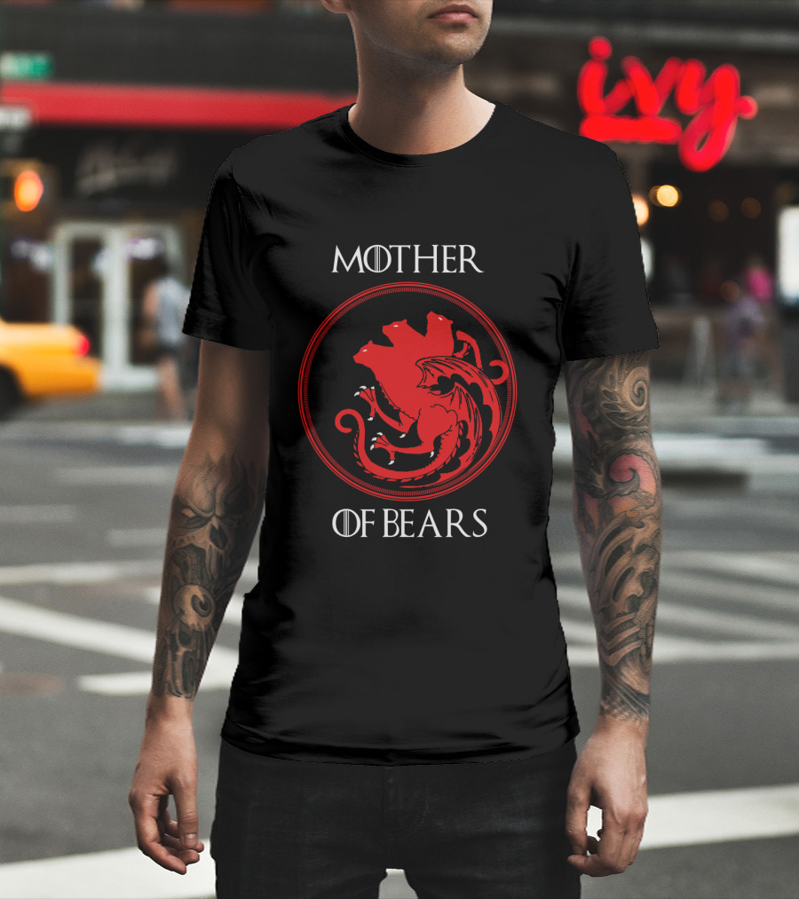 Mother Of Bears Three-Headed Serpent Emblem T-Shirt