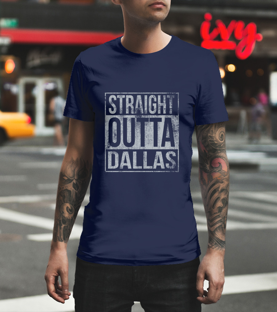 Straight Outta Dallas Retro Urban T-Shirt