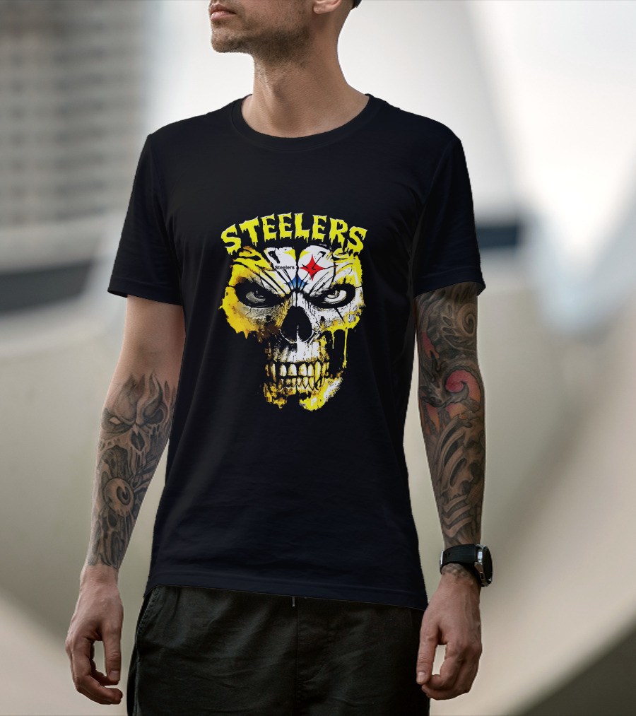Steelers Skull Fan Icon T-Shirt
