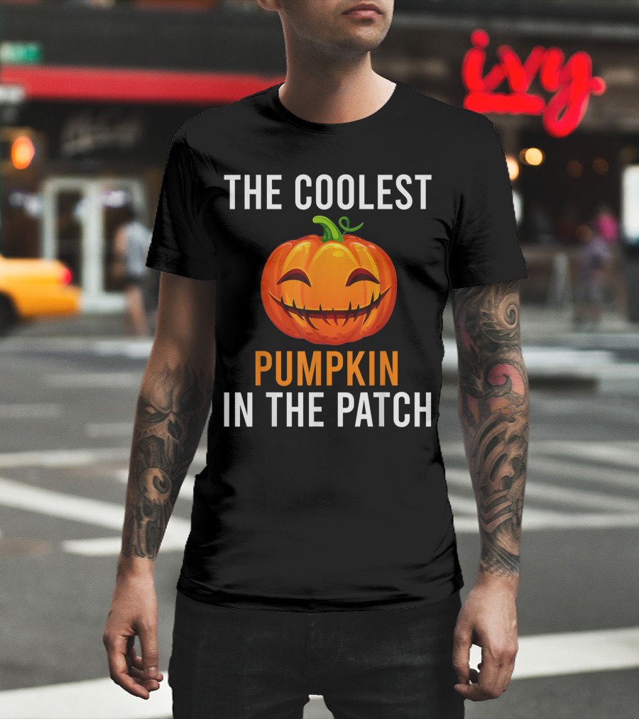 The Coolest Smiling Pumpkin In The Patch T-Shirt