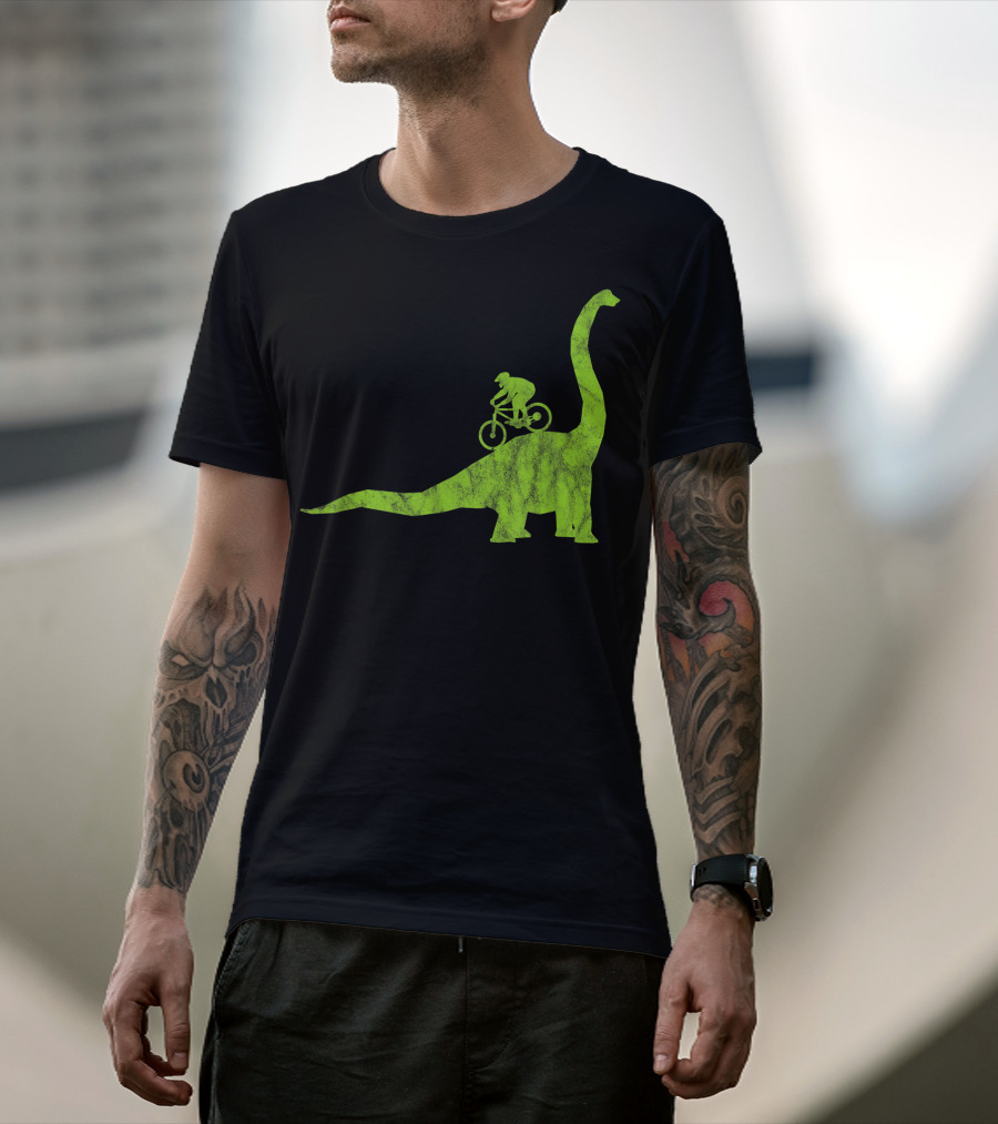 Mountain Bike MTB Dinosaur Funny Cycling Bicycle Rider Adventure T-Shirt
