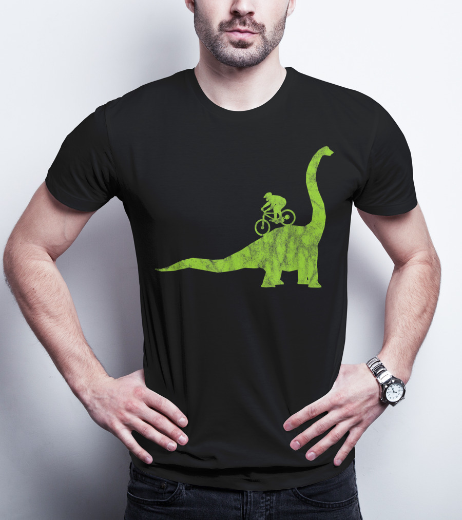 Mountain Bike MTB Dinosaur Funny Cycling Bicycle Rider Adventure T-Shirt