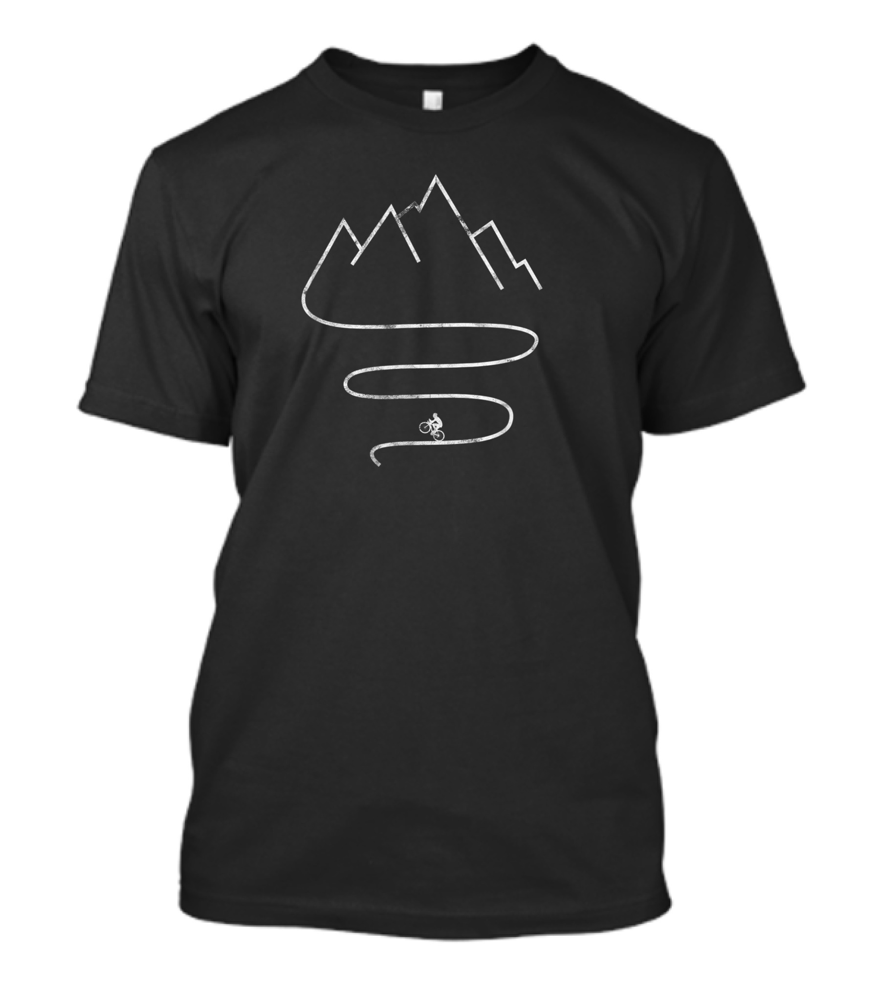 Mountain Bike Cycling Biker Path In The Mountains T-Shirt