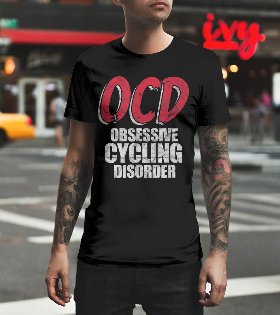 OCD Obsessive Cycling Disorder Funny Bike Cycling Biking Basic T-Shirt