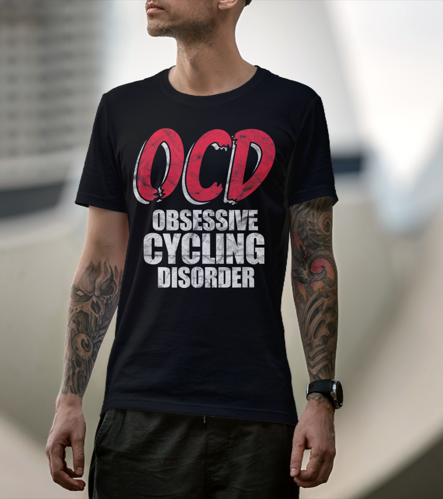 OCD Obsessive Cycling Disorder Funny Bike Cycling Biking Basic T-Shirt