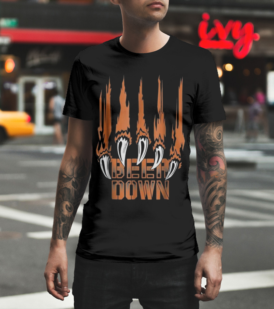 Bear Down Chicago Football Claw T-Shirt