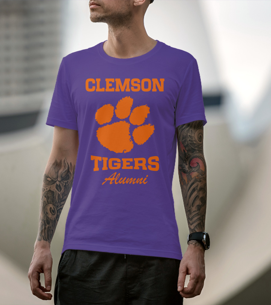 Clemson Tigers Alumni Paw Prints T-Shirt