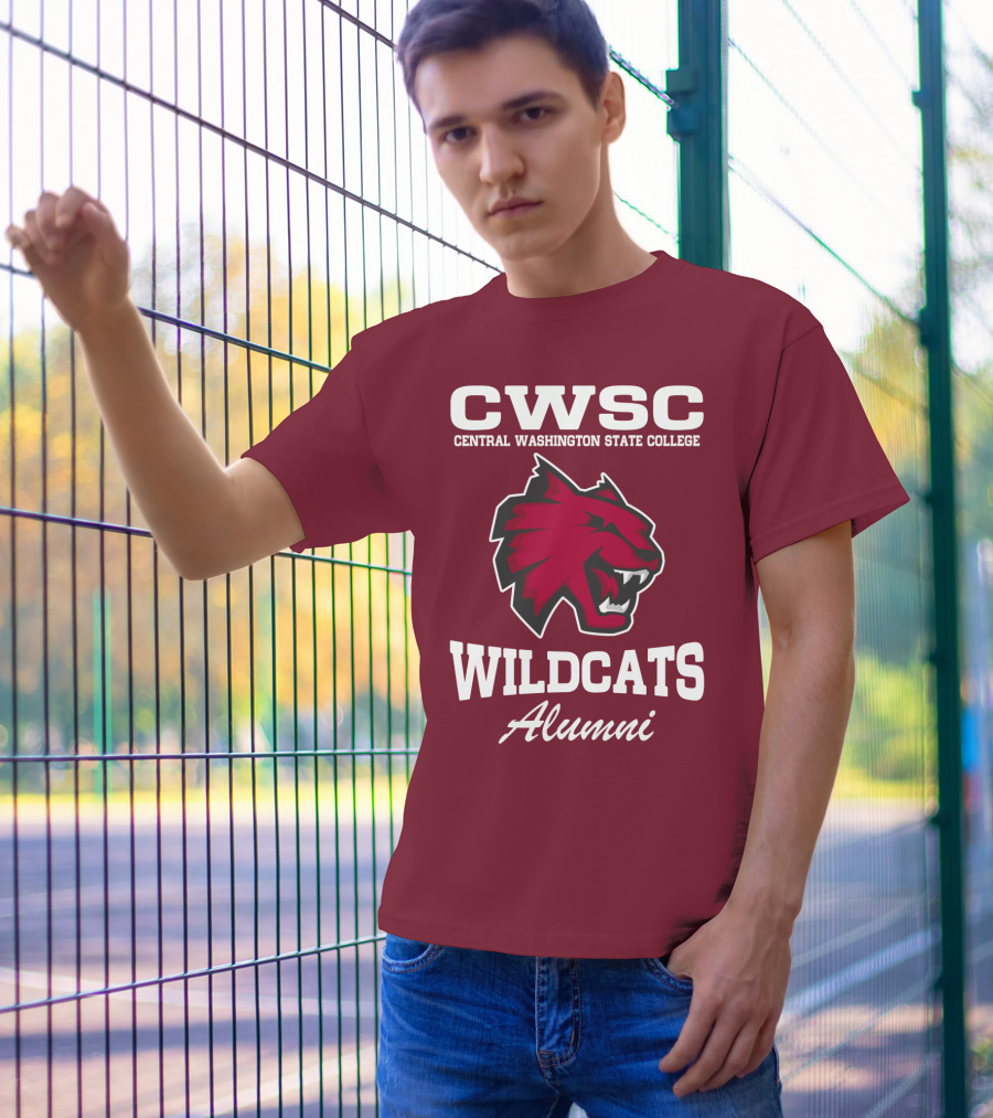 CWSC Central Washington State College Wildcats Alumni T-Shirt