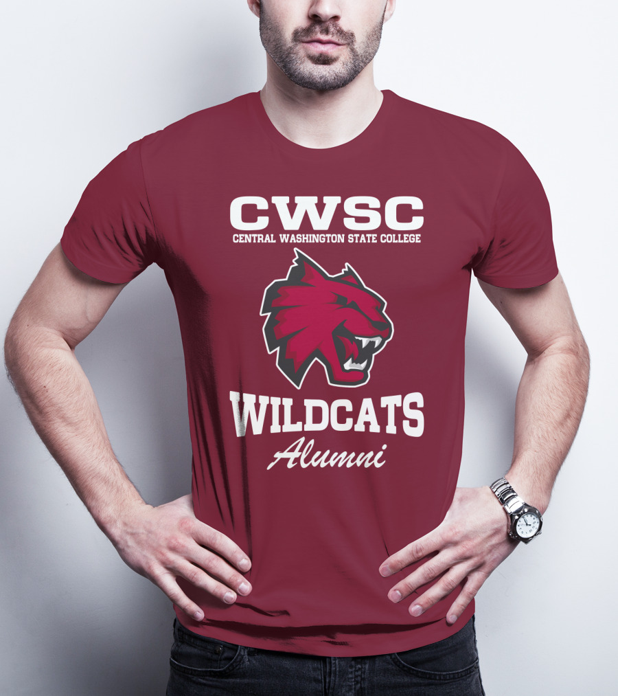 CWSC Central Washington State College Wildcats Alumni T-Shirt