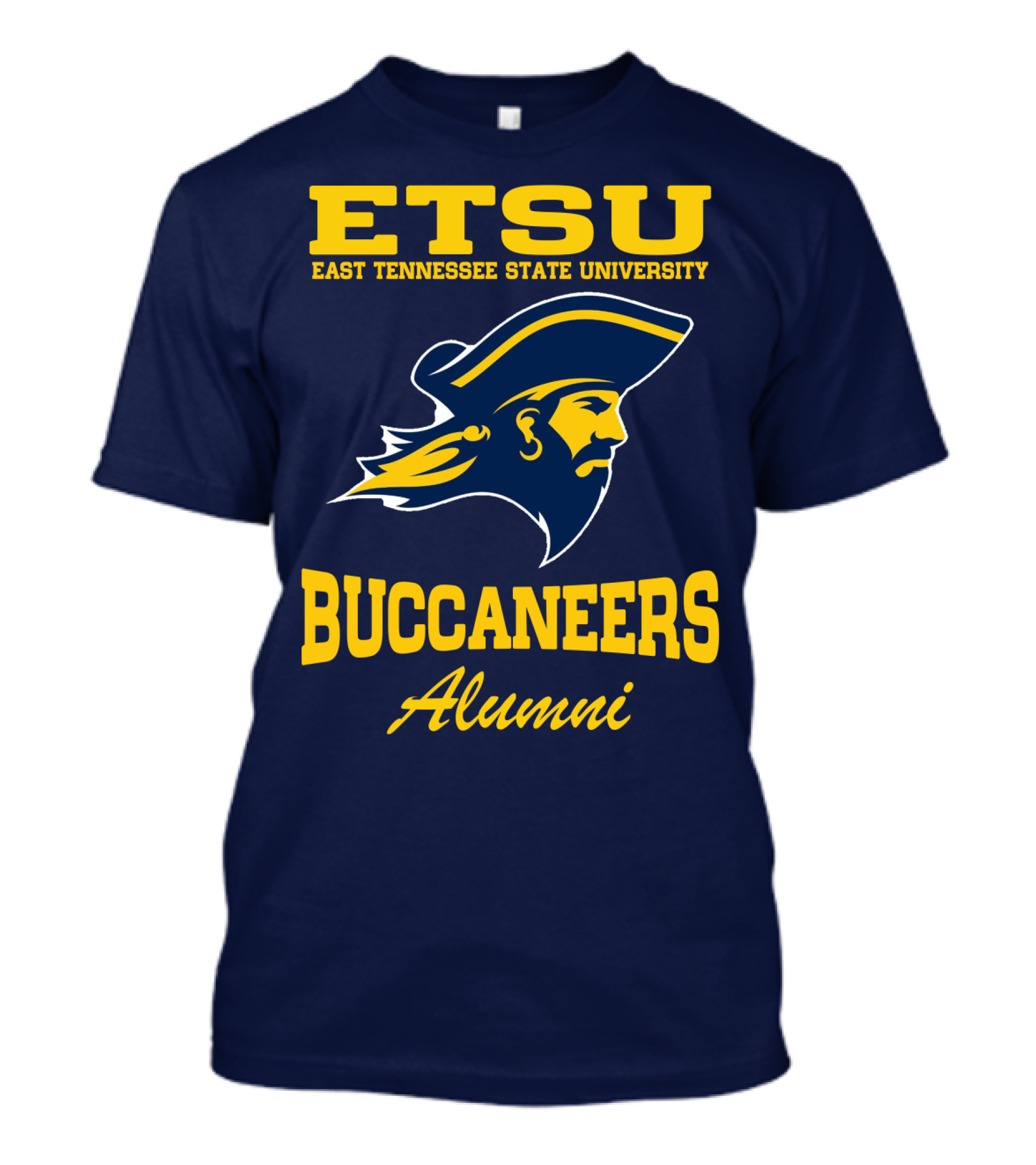 ETSU East Tennessee State University Buccaneers Alumni T-Shirt