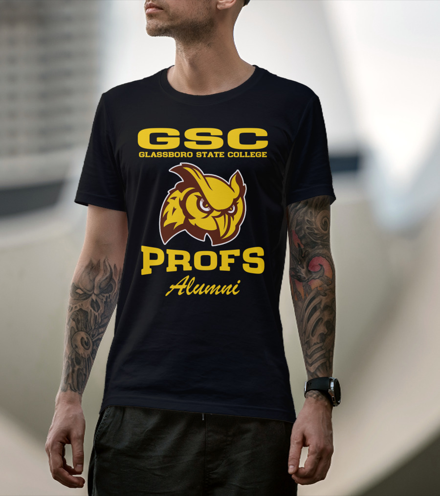 GSC Glassboro State College Profs Alumni Owl T-Shirt
