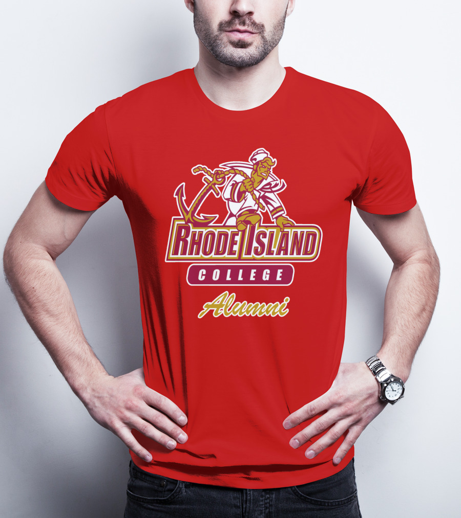 Rhode Island College Alumni Anchor Sailor T-Shirt