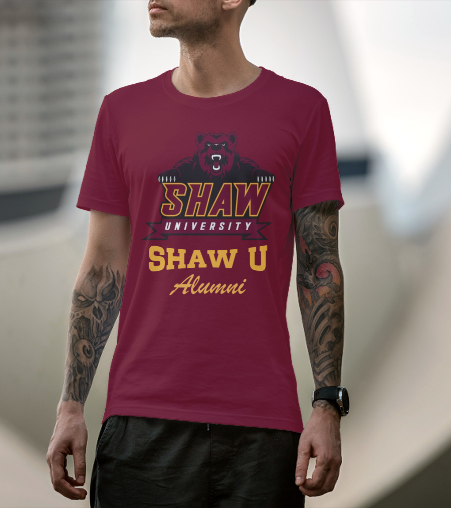 Shaw University Bear Shaw U Alumni T-Shirt