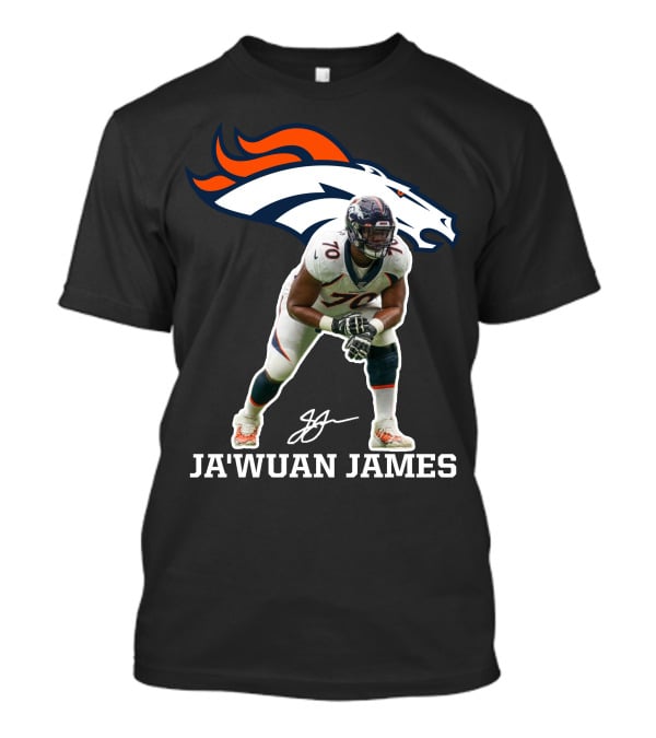Ja'wuan James Denver Broncos Football Player Official Merchandise T-Shirt