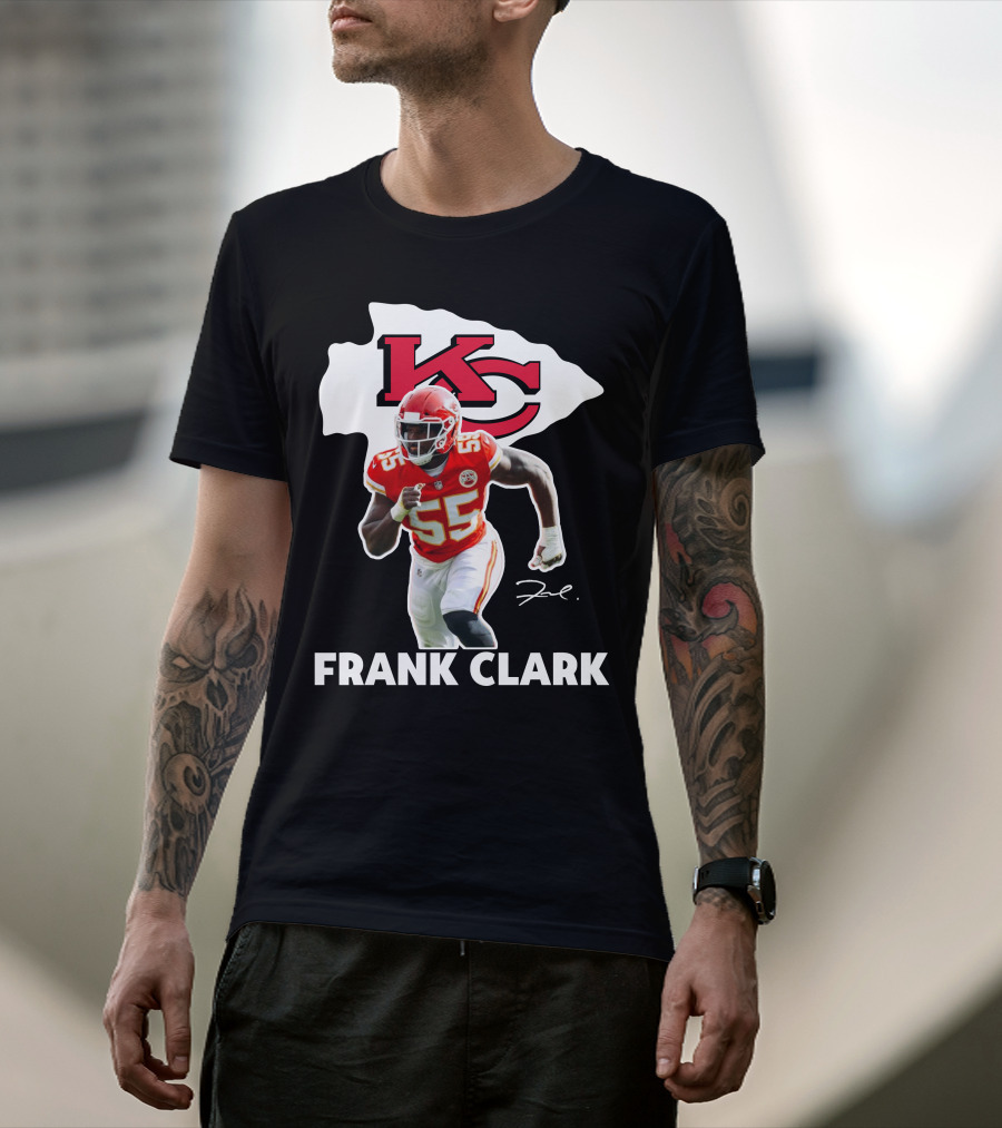 FRANK CLARK KC Football #55 Chiefs Player T-Shirt