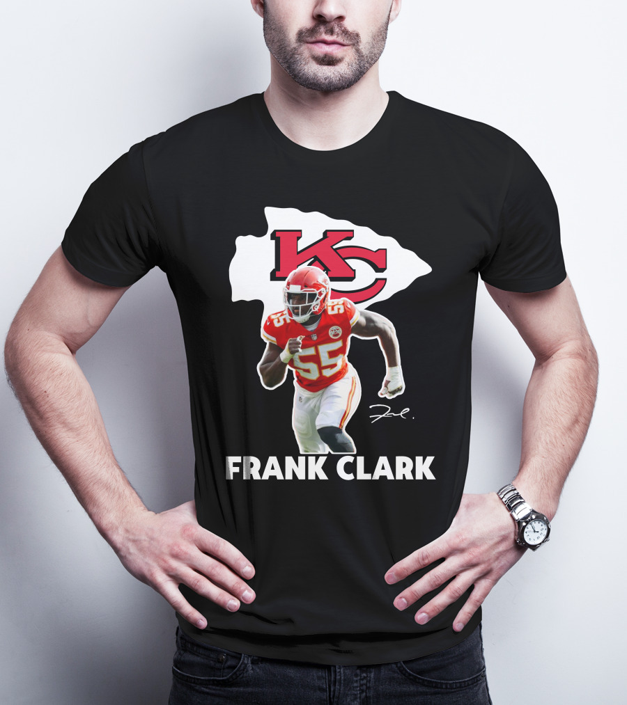 FRANK CLARK KC Football #55 Chiefs Player T-Shirt