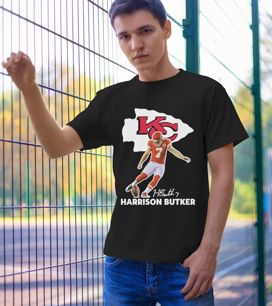 Harrison Butker Kc Chiefs Football Signature Kick T-Shirt