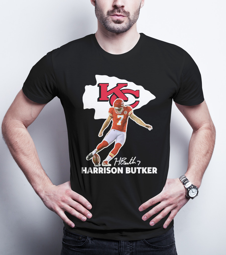 Harrison Butker Kc Chiefs Football Signature Kick T-Shirt