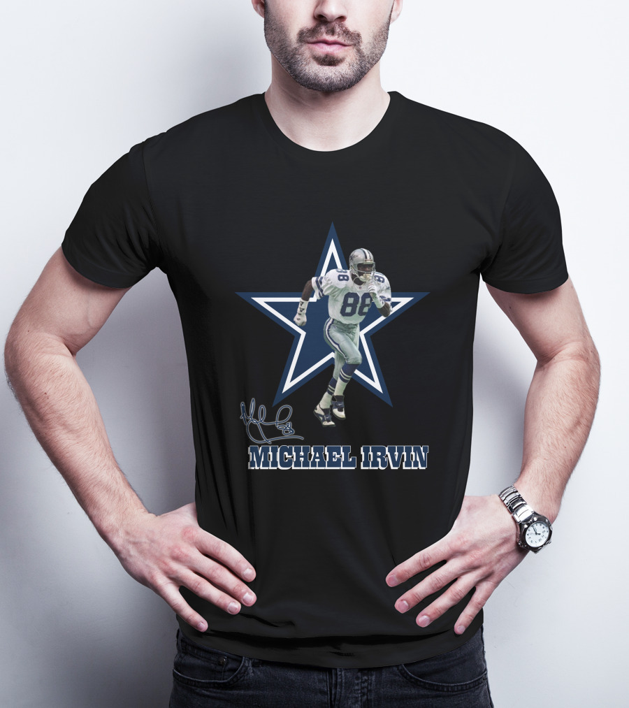 Michael Irvin Dallas Cowboys Legend 88 Signature Star T-Shirt