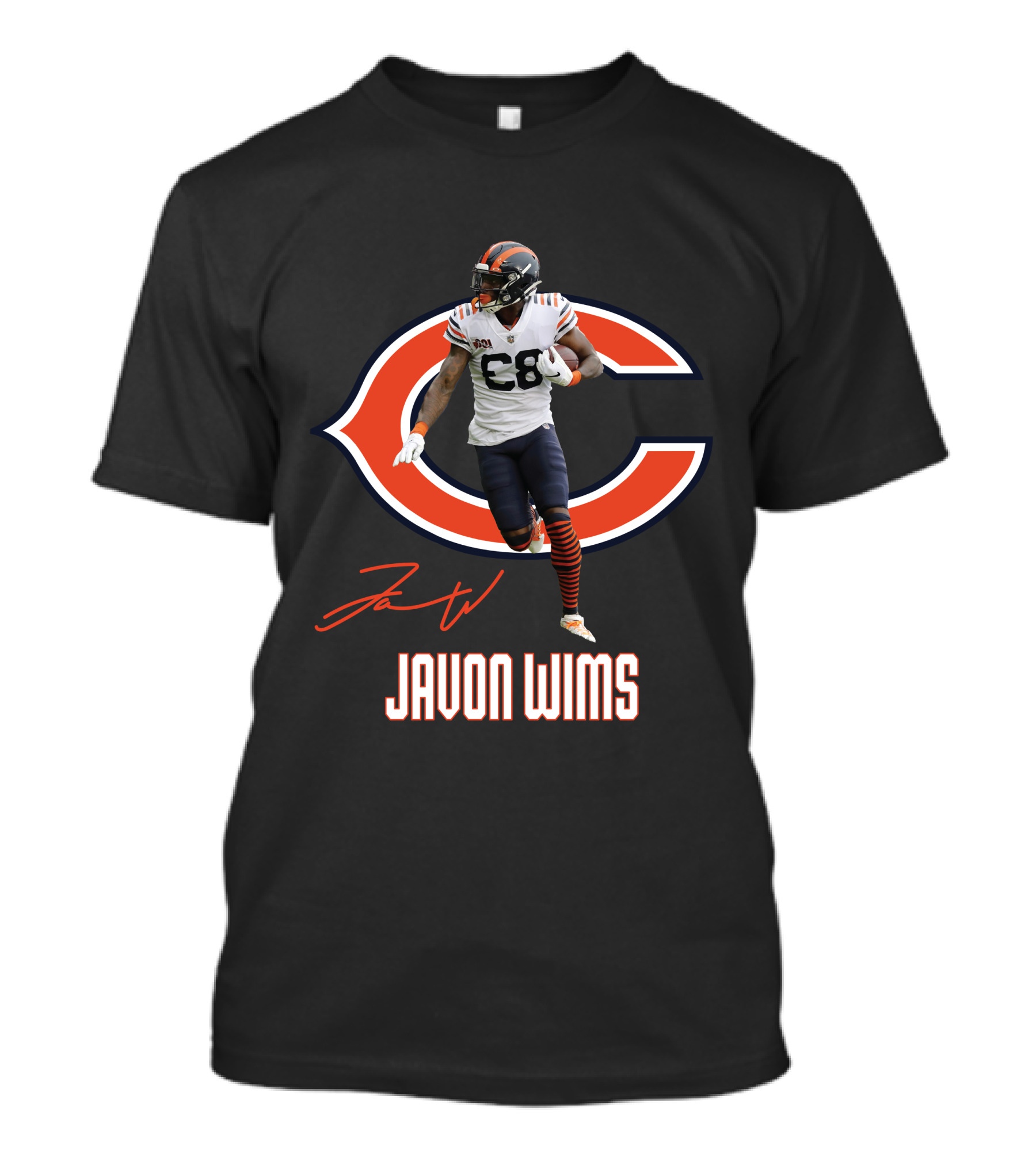 Chicago Bears Javon Wims 08 Football Player Fan Gear T-Shirt