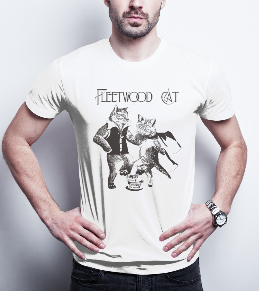 Fleetwood Cat Dreams Cat Food Dancing Cats T-Shirt