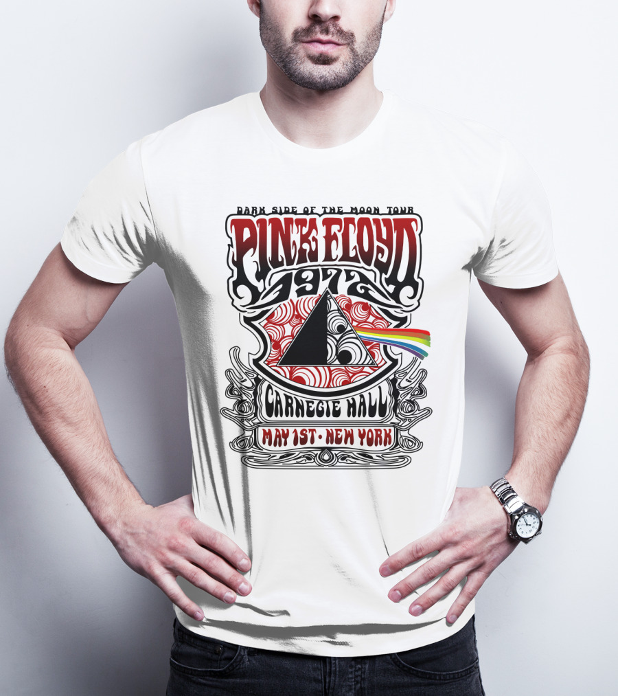 Pink Floyd Dark Side Of The Moon Tour 1972 Carnegie Hall May 1St New York T-Shirt