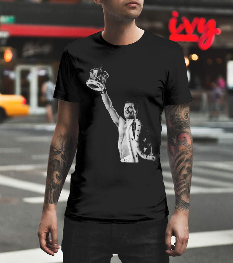 QN Freddie Mercury Crown Iconic Pose T-Shirt