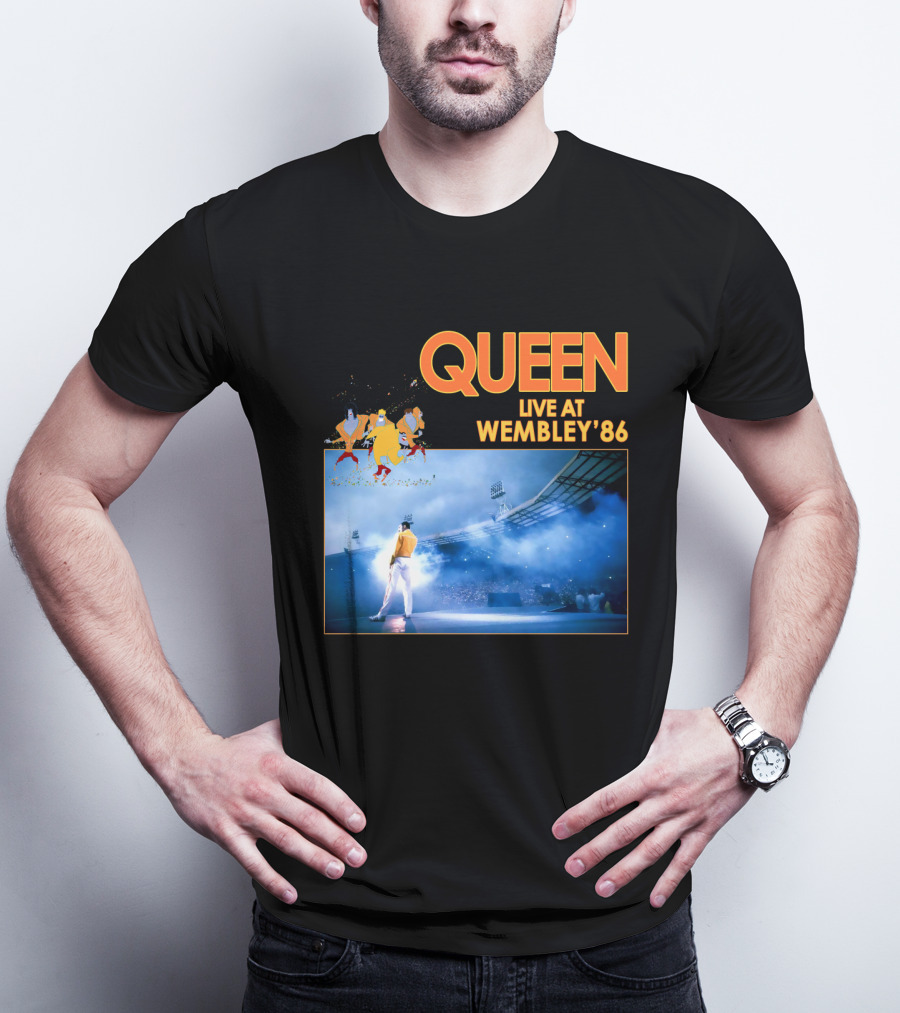 Queen Live At Wembley '86 Stadium Performance T-Shirt