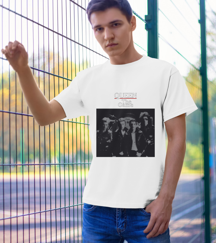 Queen The Game Band Photo Vintage Album Cover T-Shirt
