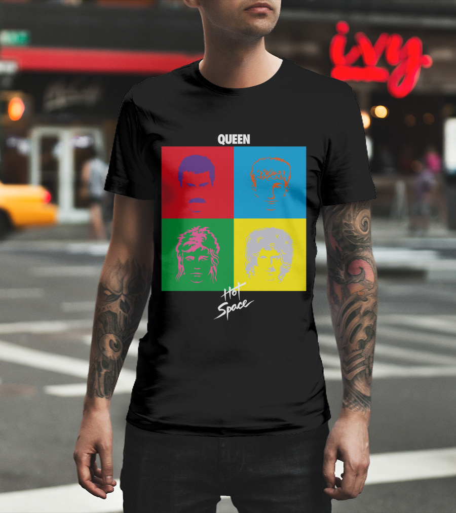 Queen Hot Space Album Pop Art Faces T-Shirt