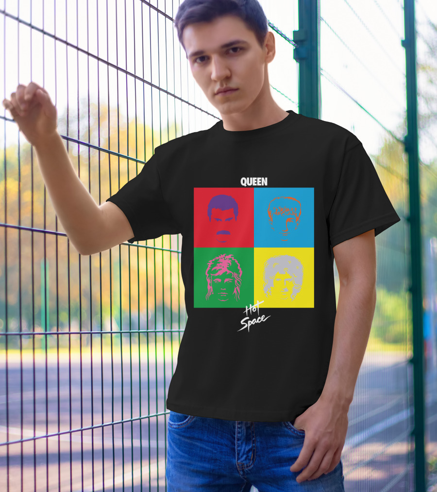Queen Hot Space Album Pop Art Faces T-Shirt