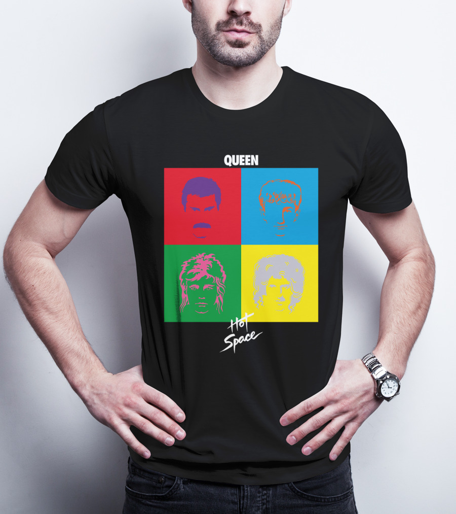 Queen Hot Space Album Pop Art Faces T-Shirt