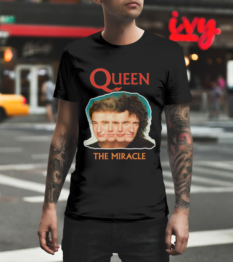 Queen The Miracle Album Cover Collage Faces T-Shirt