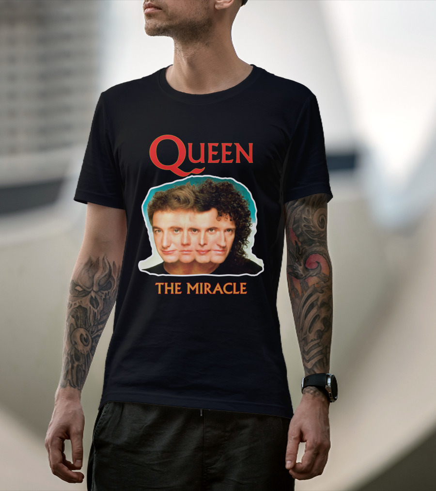 Queen The Miracle Album Cover Collage Faces T-Shirt