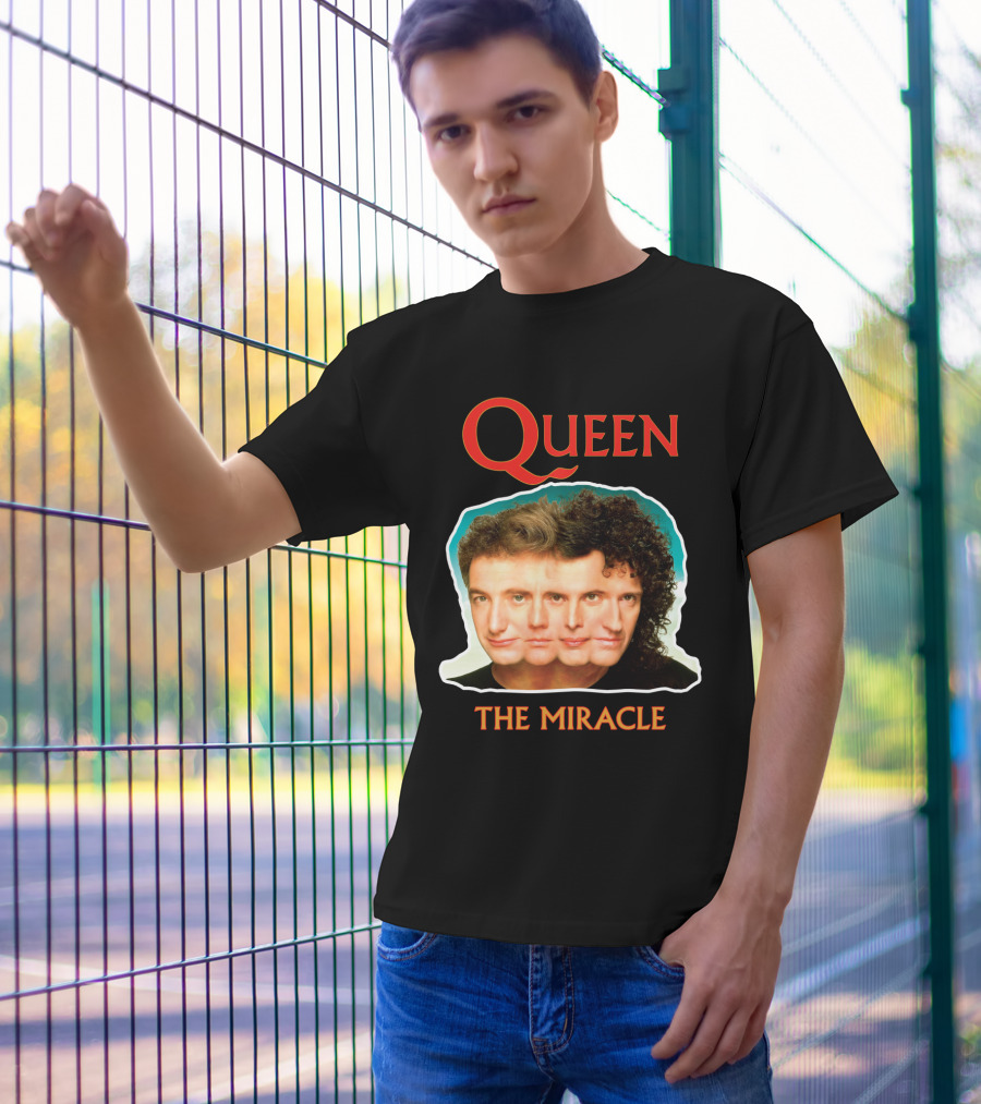 Queen The Miracle Album Cover Collage Faces T-Shirt