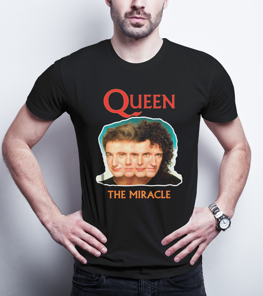 Queen The Miracle Album Cover Collage Faces T-Shirt