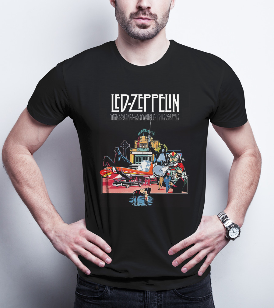 Lz 23 Lodztown Urban Scene With Horses Airplane And Architecture T-Shirt