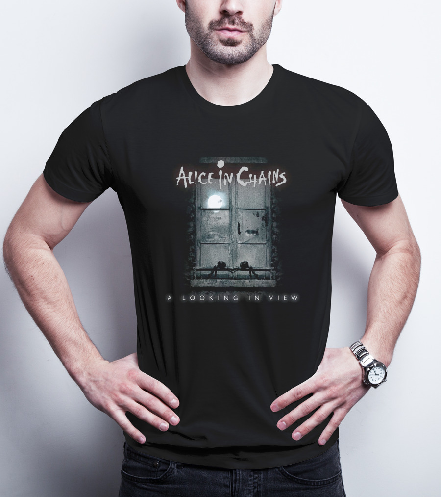 Alice In Chains A Looking In View Moonlit Window Scene T-Shirt