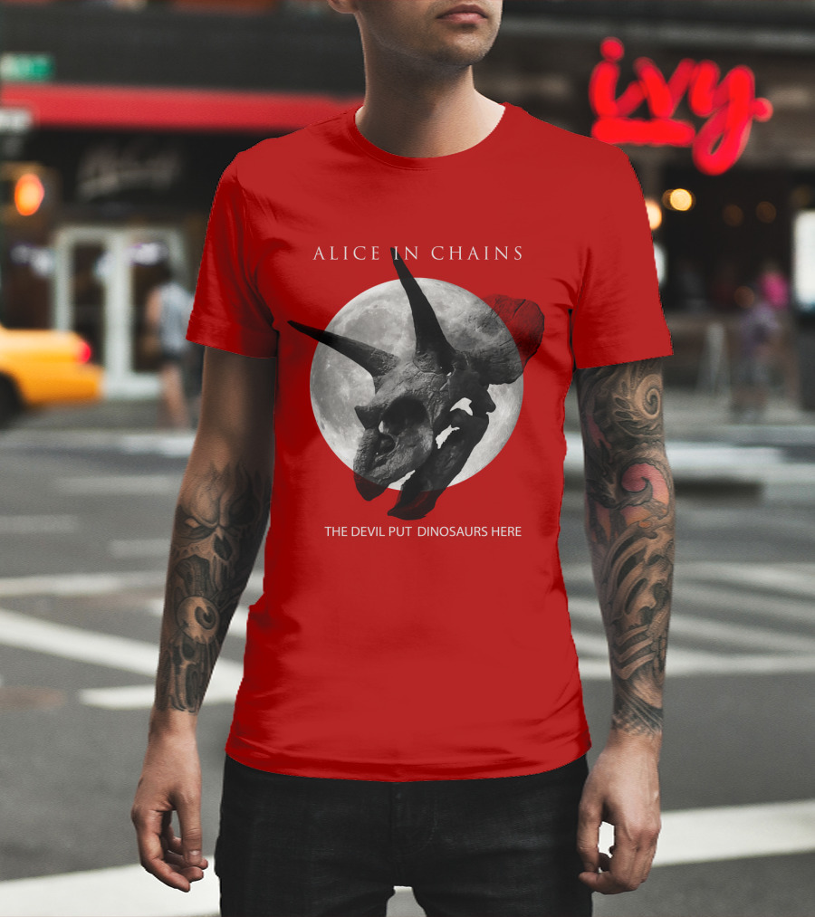 Alice In Chains The Devil Put Dinosaurs Here T-Shirt