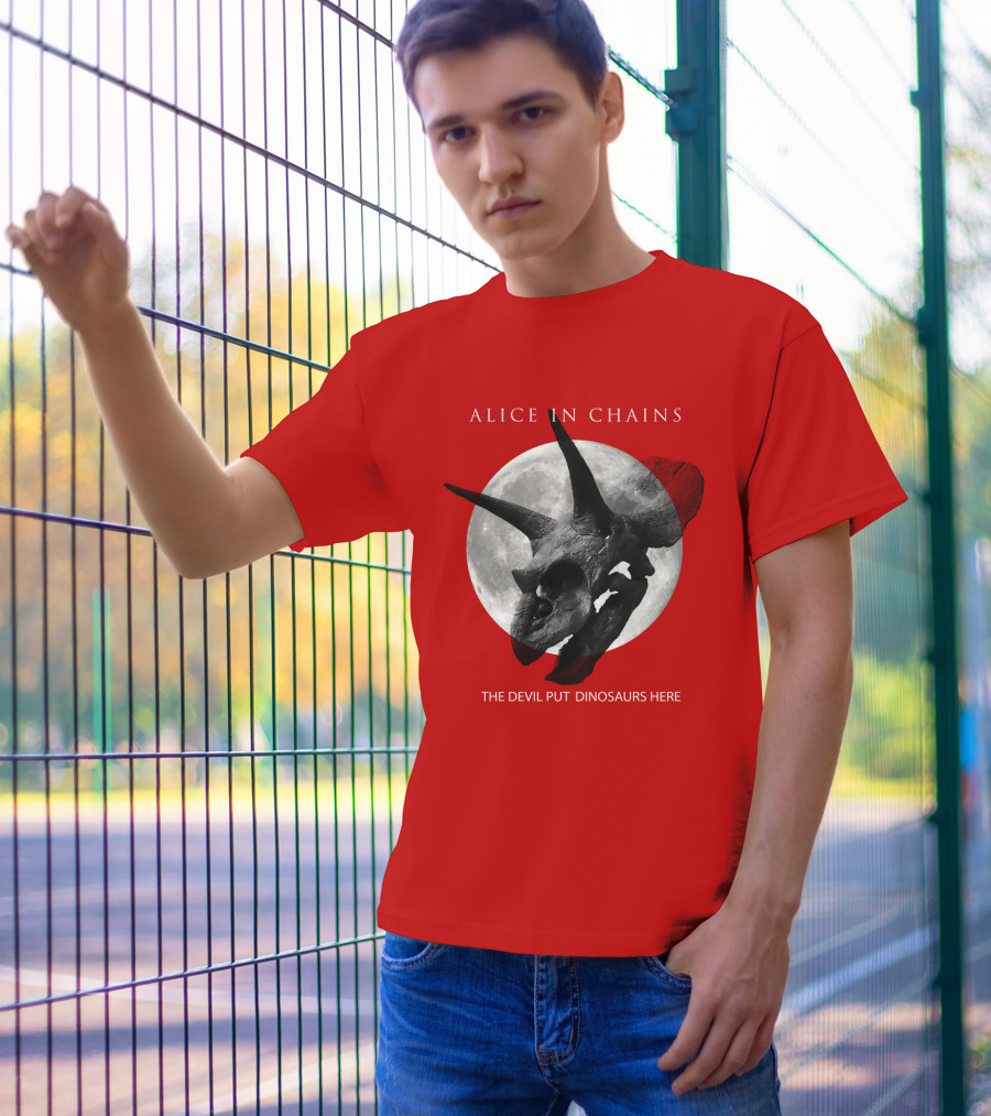 Alice In Chains The Devil Put Dinosaurs Here T-Shirt