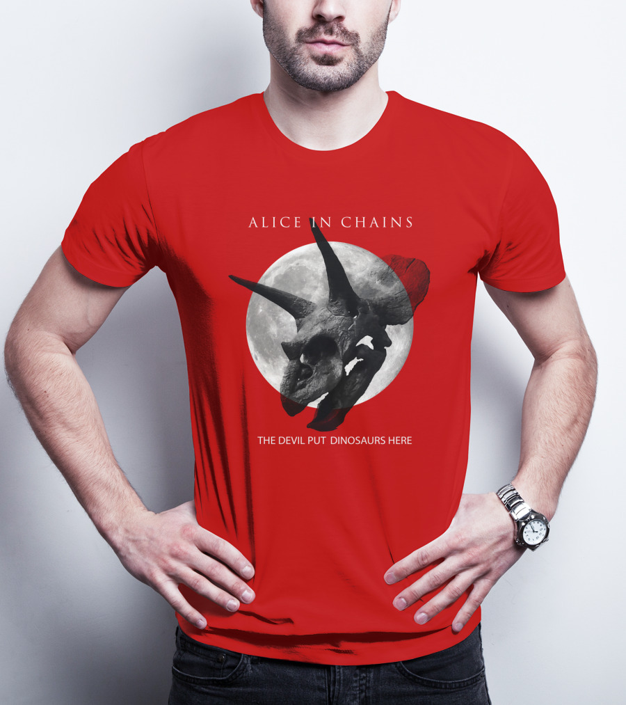 Alice In Chains The Devil Put Dinosaurs Here T-Shirt