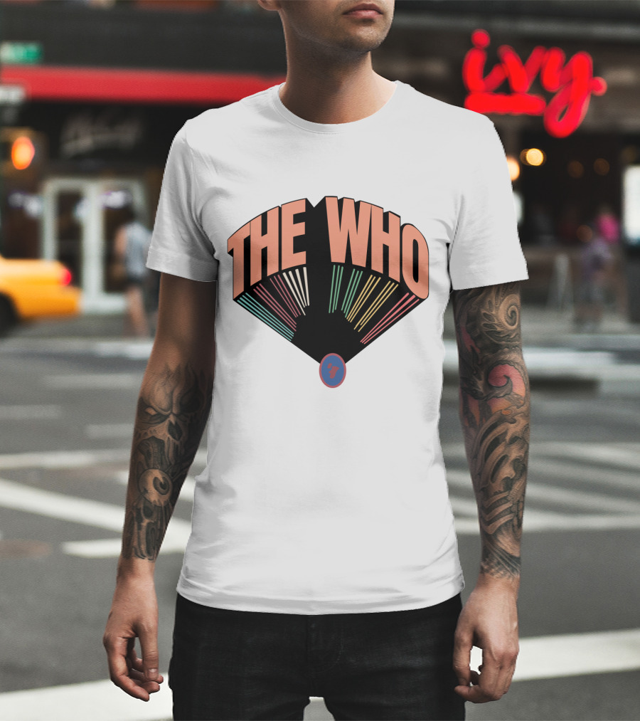 The Who 7 Fan-Shaped Retro T-Shirt