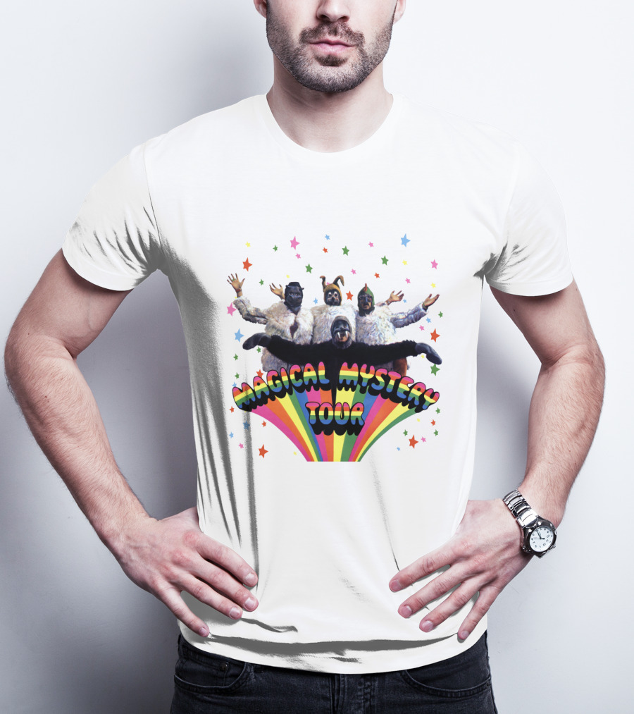 Magical Mystery Tour Rainbow Animals And Stars T-Shirt