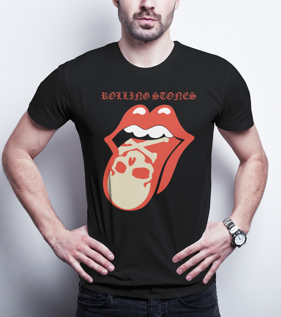 Rolling Stones Tongue With Skull T-Shirt