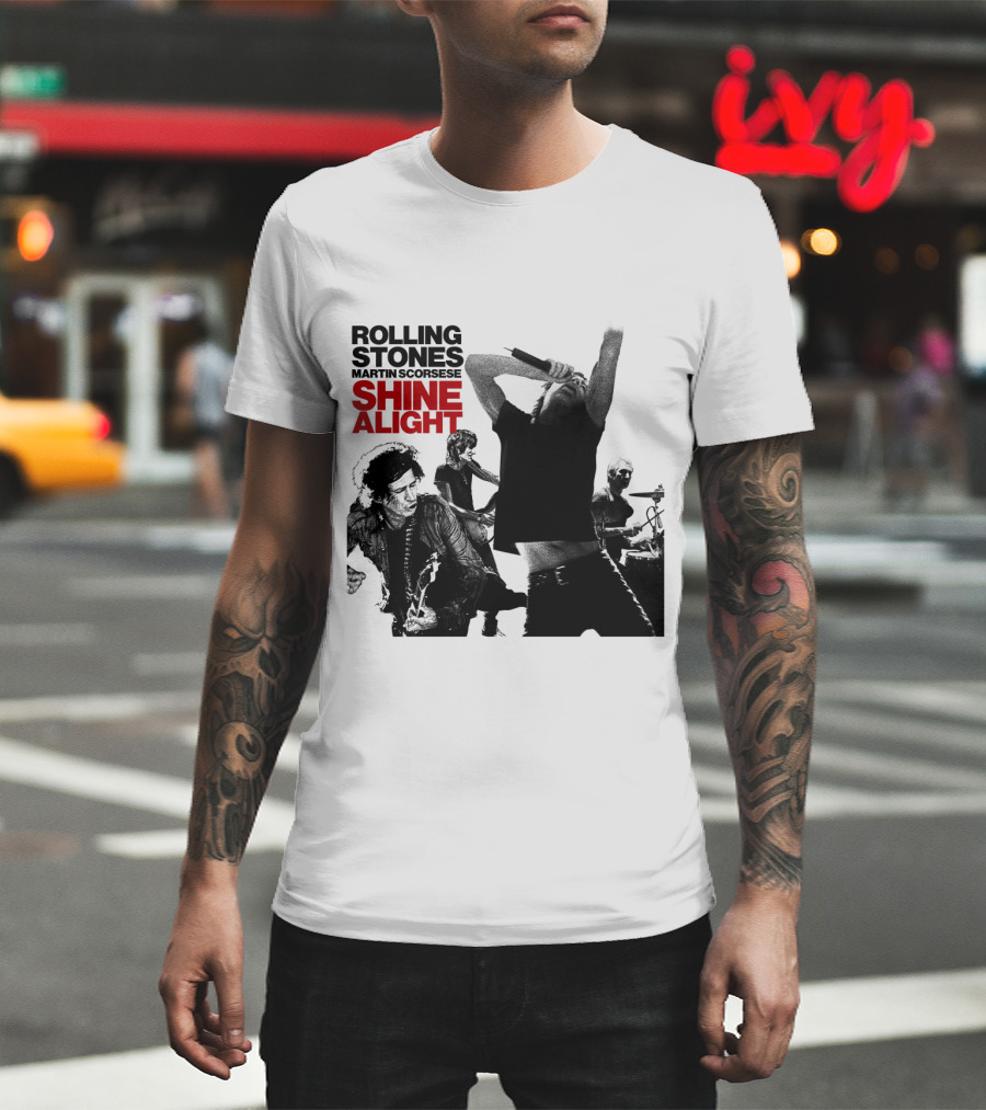 Rolling Stones Martin Scorsese Shine A Light T-Shirt