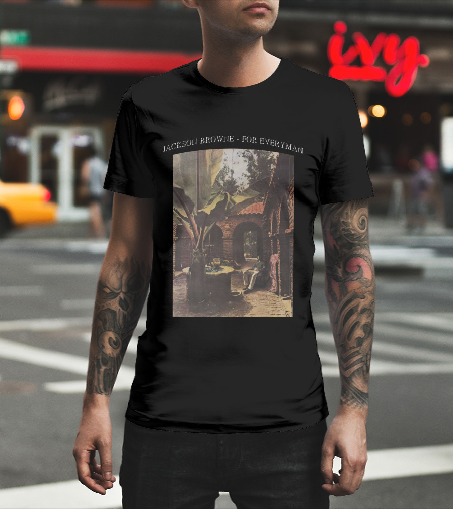 Jackson Browne For Everyman Courtyard Scene T-Shirt