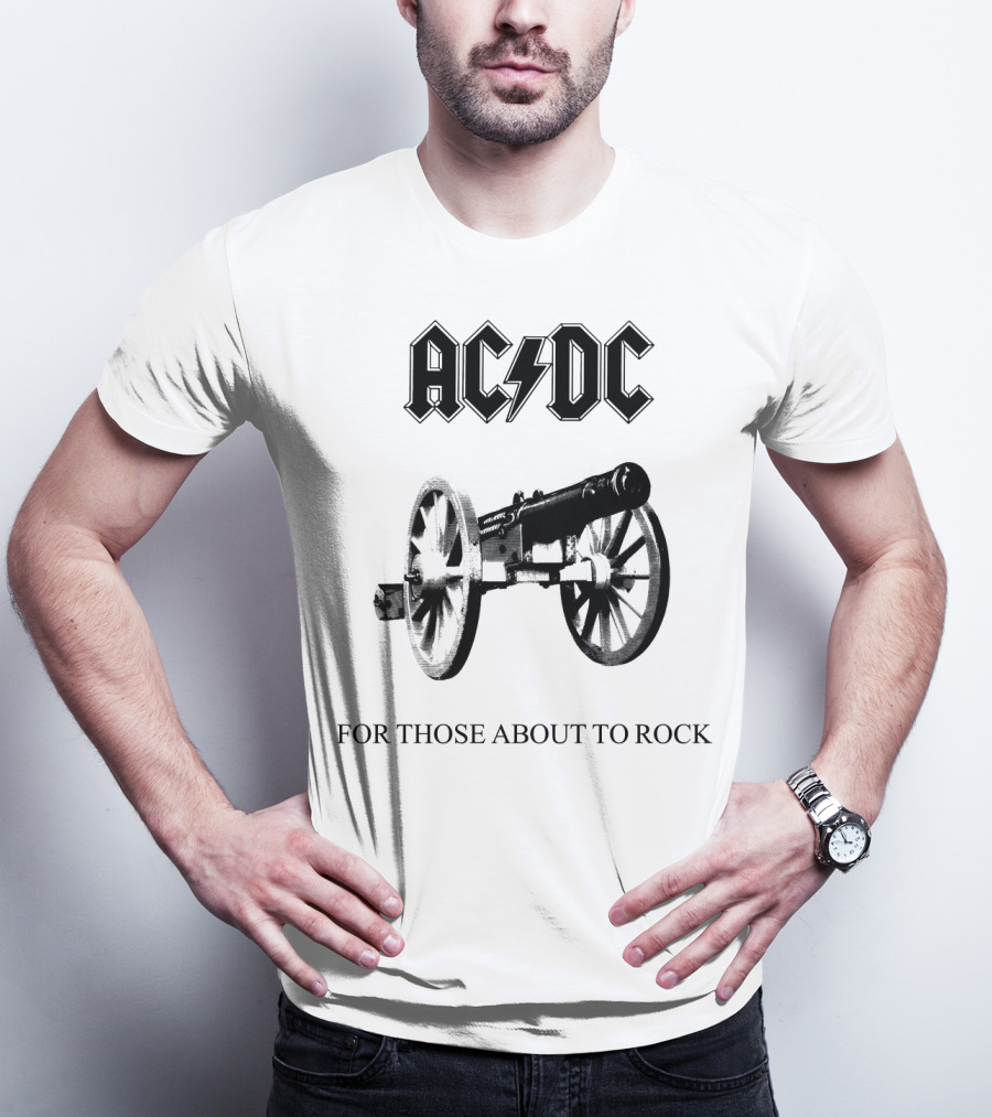 Acdc For Those About To Rock Cannon T-Shirt