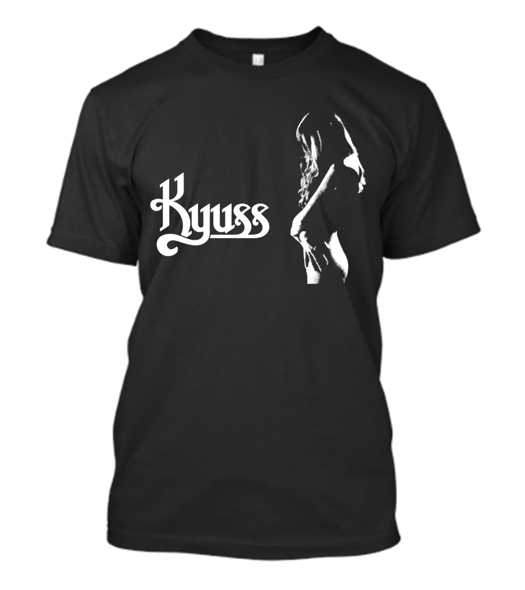 Kyuss Ku 14 Bold Text And Silhouette T-Shirt